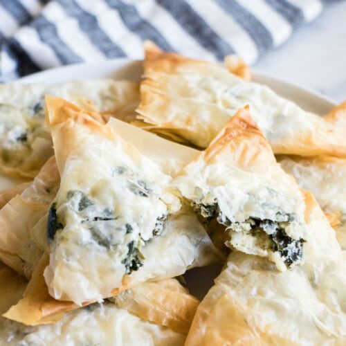 Greek Spinach Triangles Appetizer - Recipe Girl