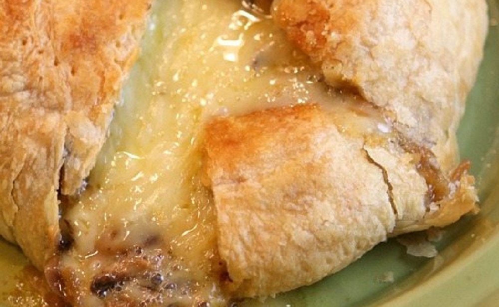 Mushroom and Sweet Onion Stuffed Brie - Recipe Girl