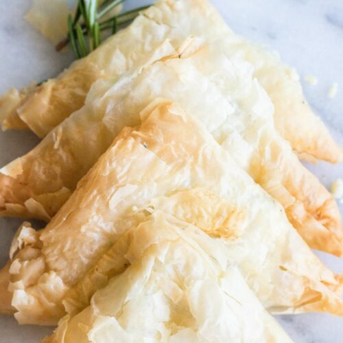 Phyllo Triangles with Gorgonzola and Rosemary - Recipe Girl