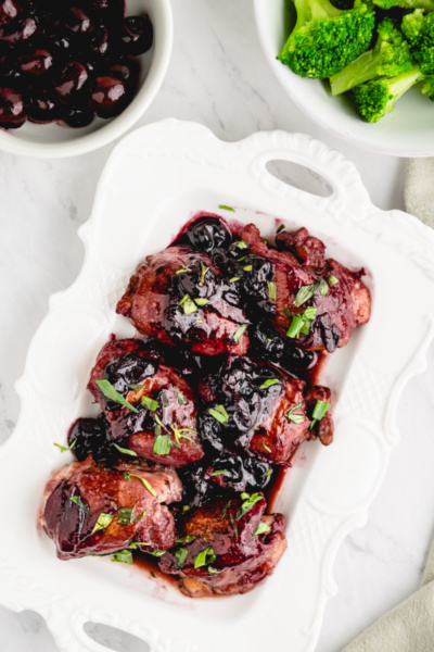 Sautéed Chicken with Cherries - Recipe Girl