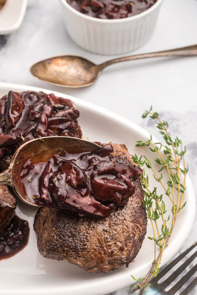 Filet Mignon with Mushroom Cabernet Sauce - Recipe Girl