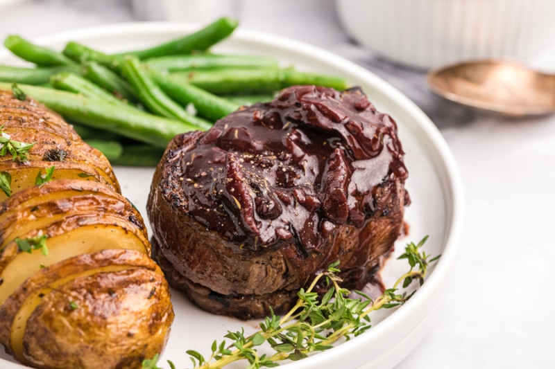 Filet Mignon with Mushroom Cabernet Sauce - Recipe Girl