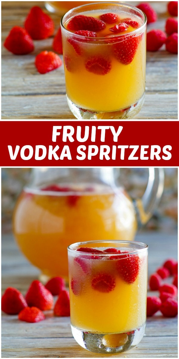 Fruity Vodka Spritzers - Recipe Girl