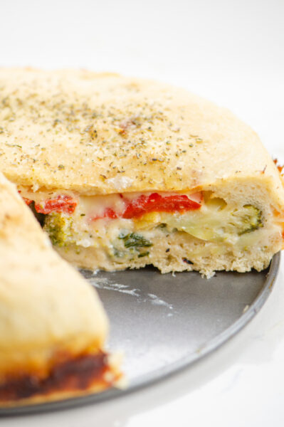 Ricotta and Vegetable Stuffed Pizza Pie - Recipe Girl