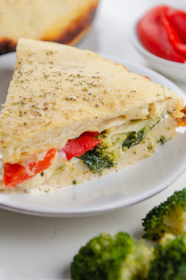 Ricotta and Vegetable Stuffed Pizza Pie - Recipe Girl