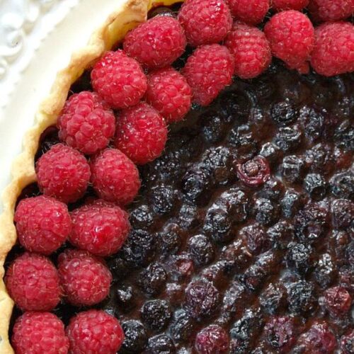 Blueberry Raspberry Tart - Recipe Girl
