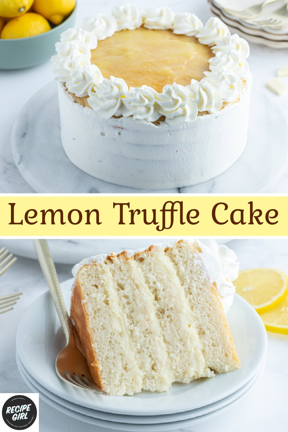 Lemon Truffle Cake - Recipe Girl