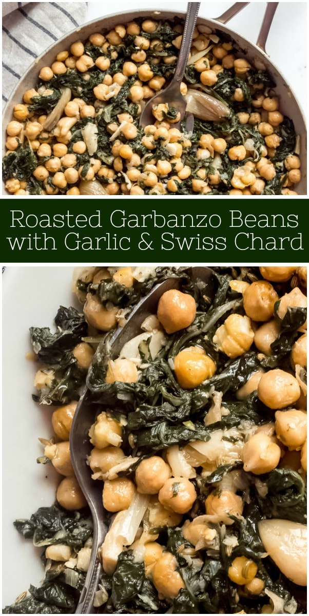 Roasted Garbanzo Beans with Garlic with Swiss Chard - Recipe Girl