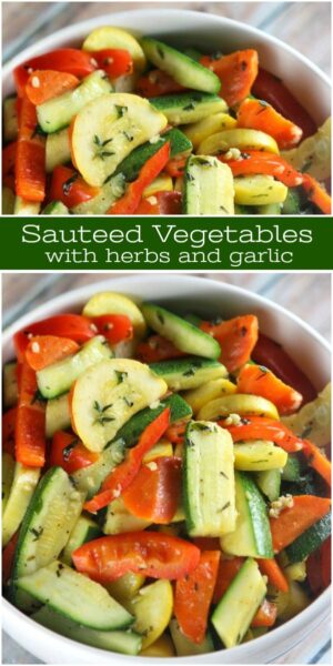 Sautéed Vegetables with Herbs and Garlic - Recipe Girl
