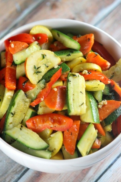 Sautéed Vegetables with Herbs and Garlic - Recipe Girl