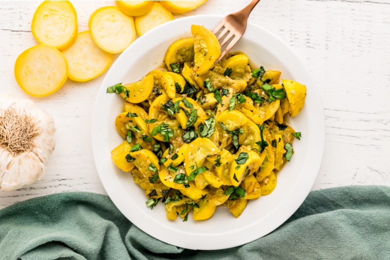 Smothered Yellow Squash with Basil - Recipe Girl