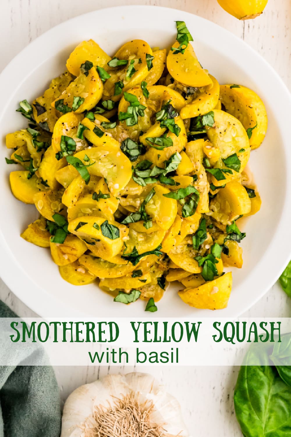 Smothered Yellow Squash with Basil - Recipe Girl