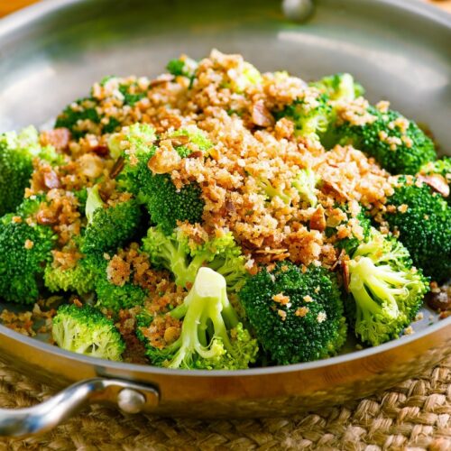 Broccoli with Toasted Garlic Crumbs - Recipe Girl