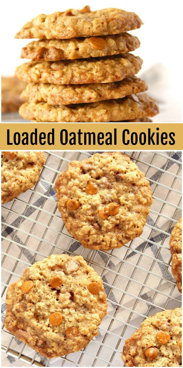 Loaded Oatmeal Cookies - Recipe Girl