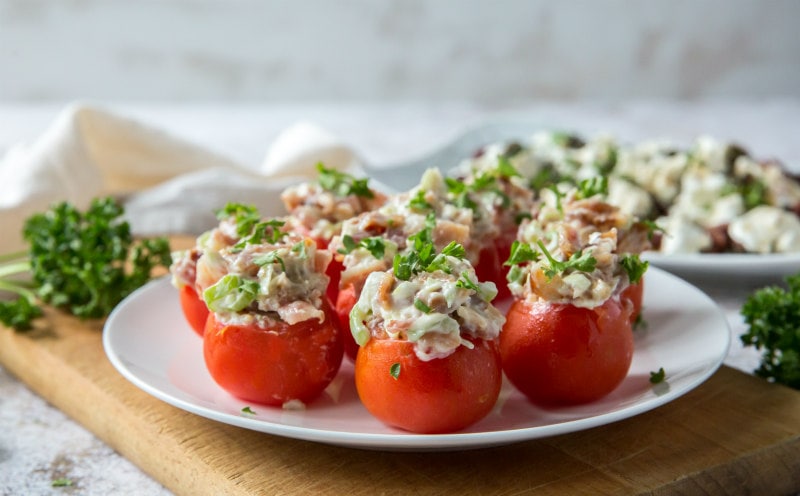 Bacon Stuffed Cherry Tomatoes Recipe - Recipe Girl