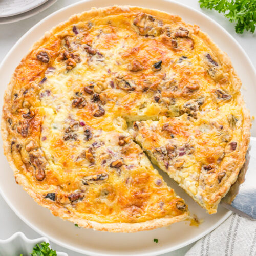 Blue Cheese and Walnut Quiche - Recipe Girl