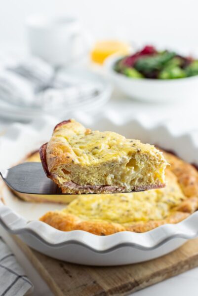 Brie and Canadian Bacon Quiche - Recipe Girl