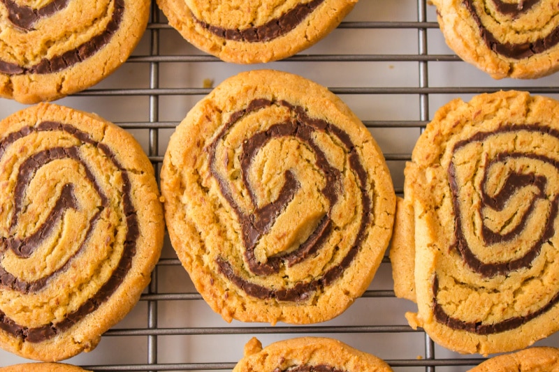 Chocolate Swirled Peanut Butter Cookies - Recipe Girl