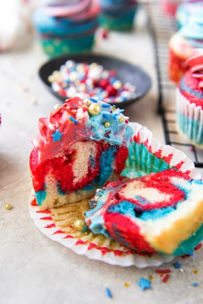 Red White and Blue Cupcakes - Recipe Girl