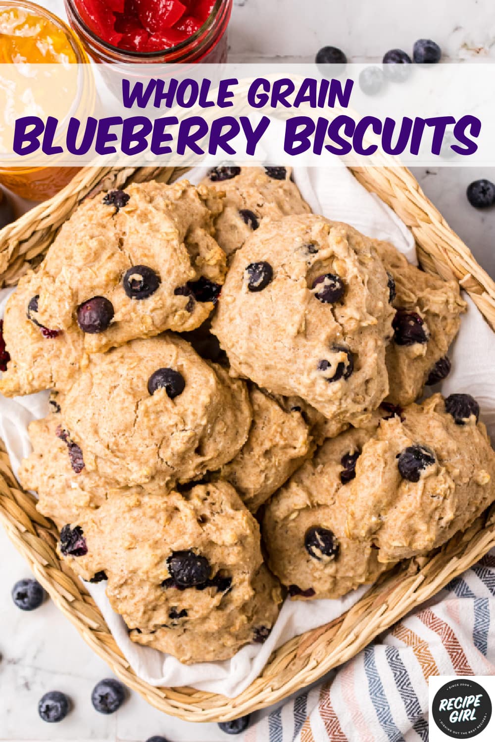 Whole Grain Blueberry Biscuits - Recipe Girl