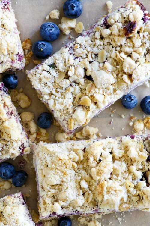 Lemon Blueberry Streusel Bars - Recipe Girl