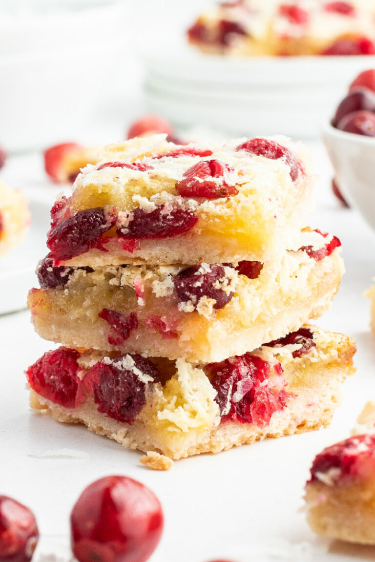Cranberry Coconut Bars - Recipe Girl