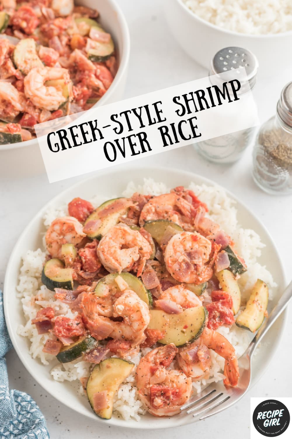 Greek Style Shrimp over Rice - Recipe Girl