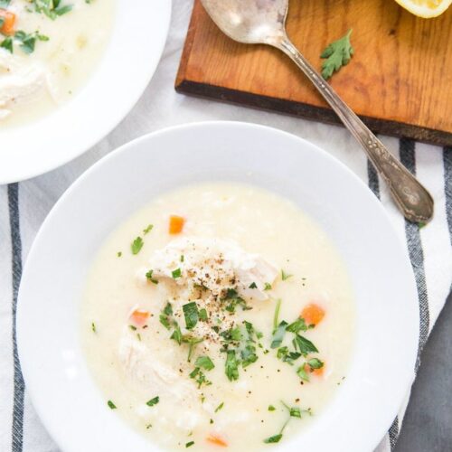 Lemon Chicken Rice Soup - Recipe Girl