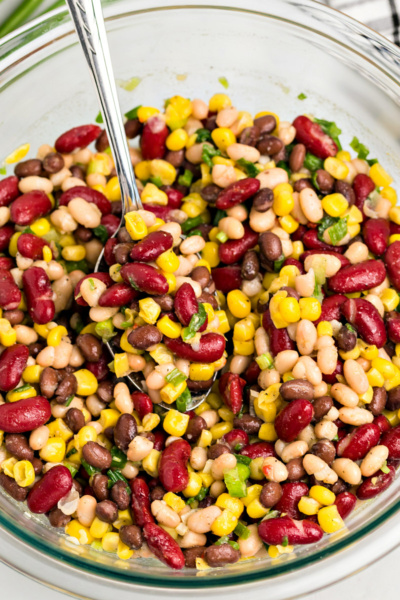 Red White and Black Bean Salad - Recipe Girl