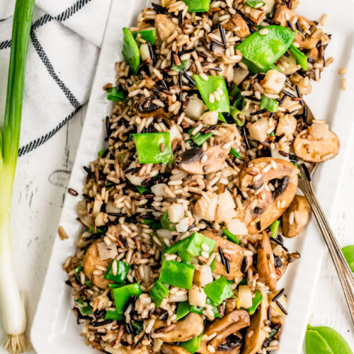 Wild Rice with Snow Peas - Recipe Girl