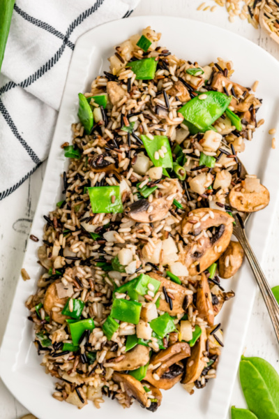 Wild Rice with Snow Peas - Recipe Girl