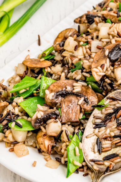 Wild Rice with Snow Peas - Recipe Girl