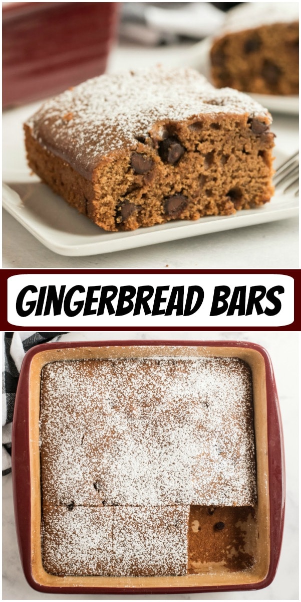 Gingerbread Bars - Recipe Girl