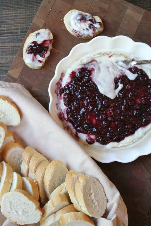Baked Brie with Blueberry Sauce - Recipe Girl