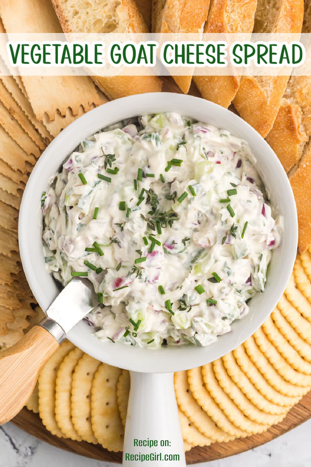 Vegetable Goat Cheese Spread - Recipe Girl