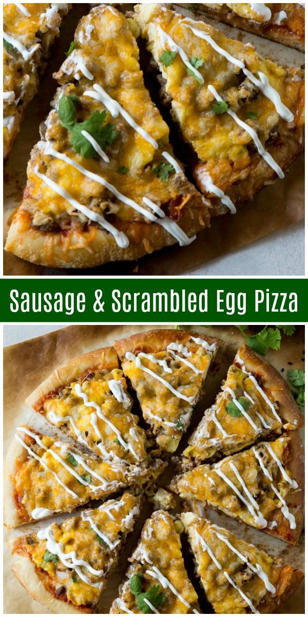 Sausage and Scrambled Egg Pizza - Recipe Girl