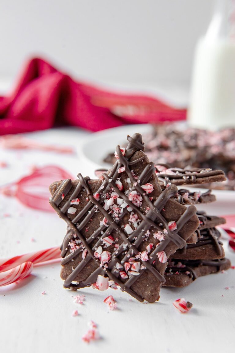 Chocolate Peppermint Star Cookies - Recipe Girl