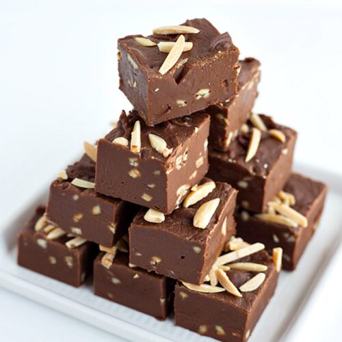 Chocolate Toasted Almond Fudge - Recipe Girl