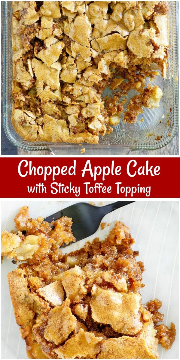 Chopped Apple Cake with Sticky Toffee Topping - Recipe Girl