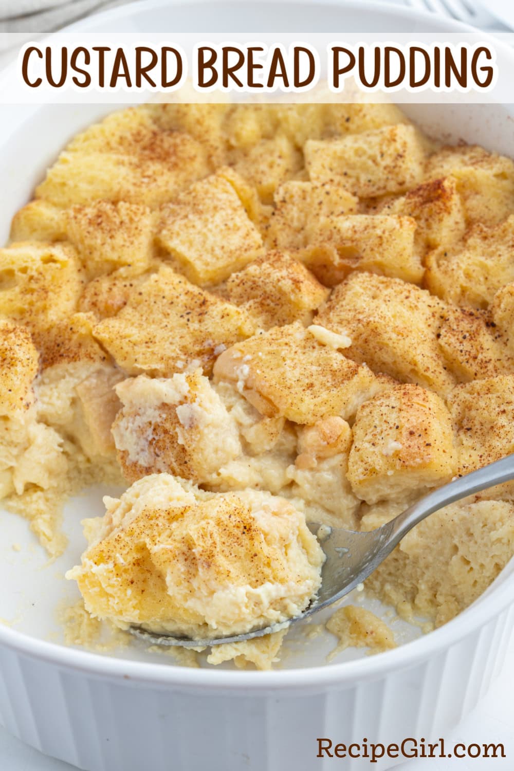 Custard Bread Pudding - Recipe Girl