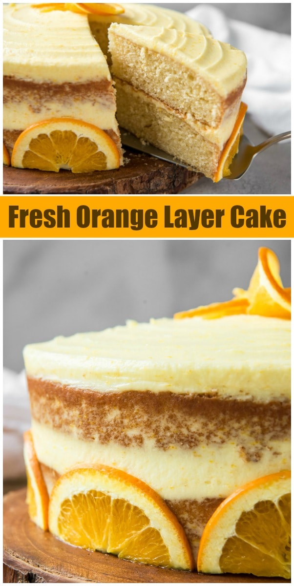 Fresh Orange Layer Cake - Recipe Girl