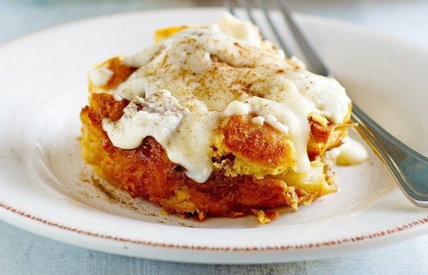 Irish Bread Pudding With Caramel Whiskey Sauce - Recipe Girl