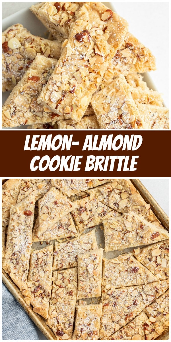 Lemon Almond Cookie Brittle - Recipe Girl