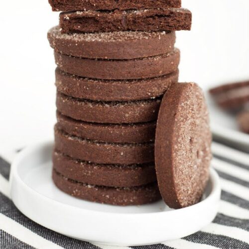 Mexican Chocolate Shortbread Cookies - Recipe Girl