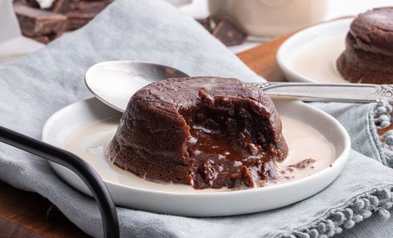 Molten Chocolate Cakes with Irish Cream - RecipeGirl