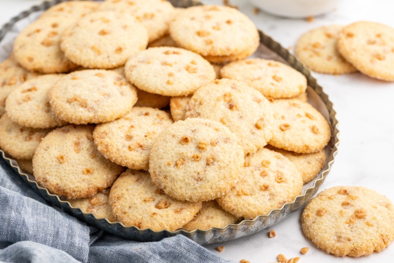 Sparkling Butter Toffee Cookies - Recipe Girl