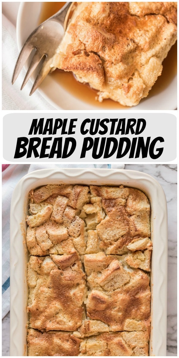 Maple Custard Bread Pudding - Recipe Girl