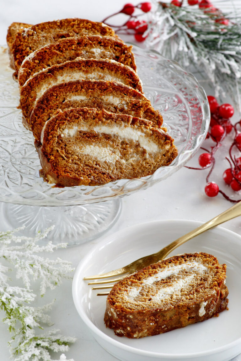 Gingerbread Ice Cream Roll - Recipe Girl
