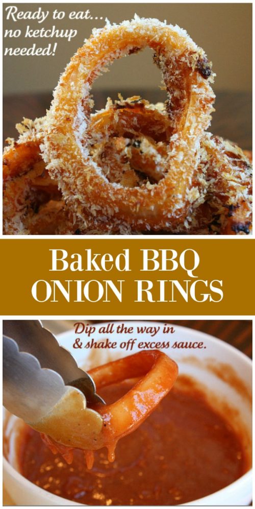 Baked BBQ Onion Rings - Recipe Girl