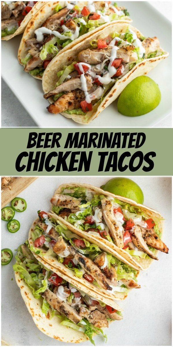 Beer Marinated Chicken Tacos - Recipe Girl